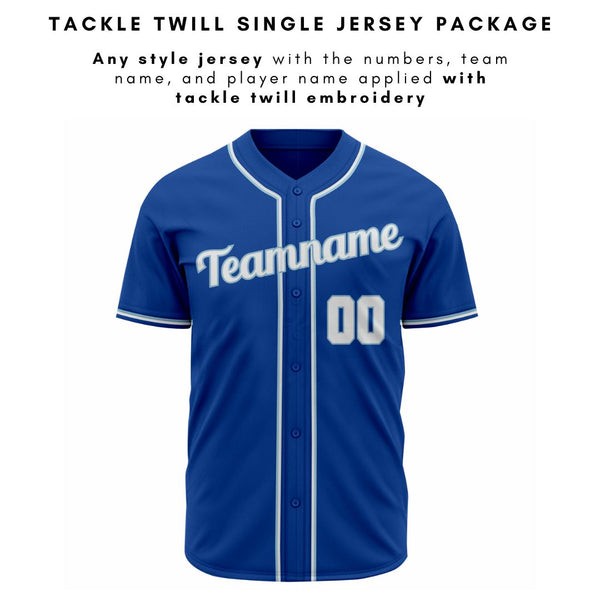 Custom Baseball Tackle Twill Jerseys | Baseball Embroidery Jersey | Fc ...