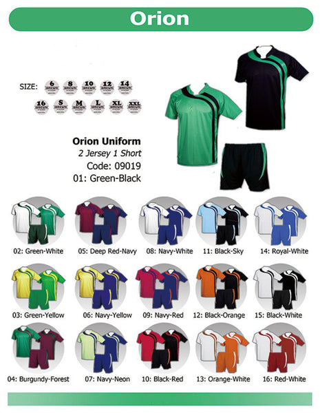 Orion 2 Jerseys & 1 Short – Fc Sports